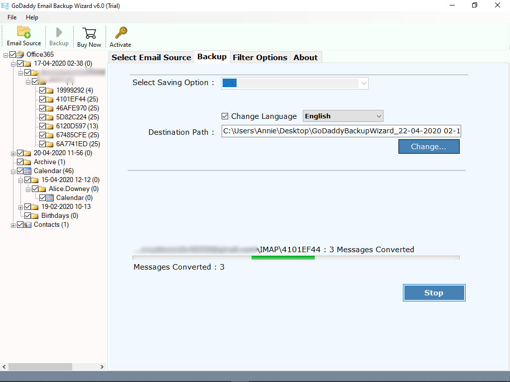 GoDaddy Email Backup Tool to Batch Migrate GoDaddy Mailbox Accounts