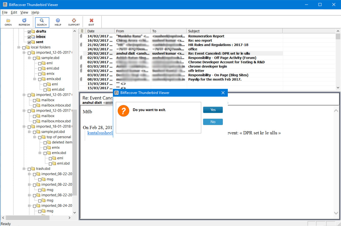 Free Thunderbird Viewer Tool Open View Or Read Thunderbird Emails