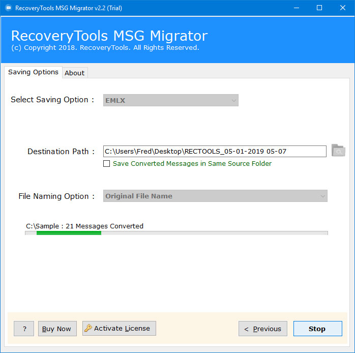 MSG Migrator — Batch Convert MSG Files to PDF, EML, Office 365