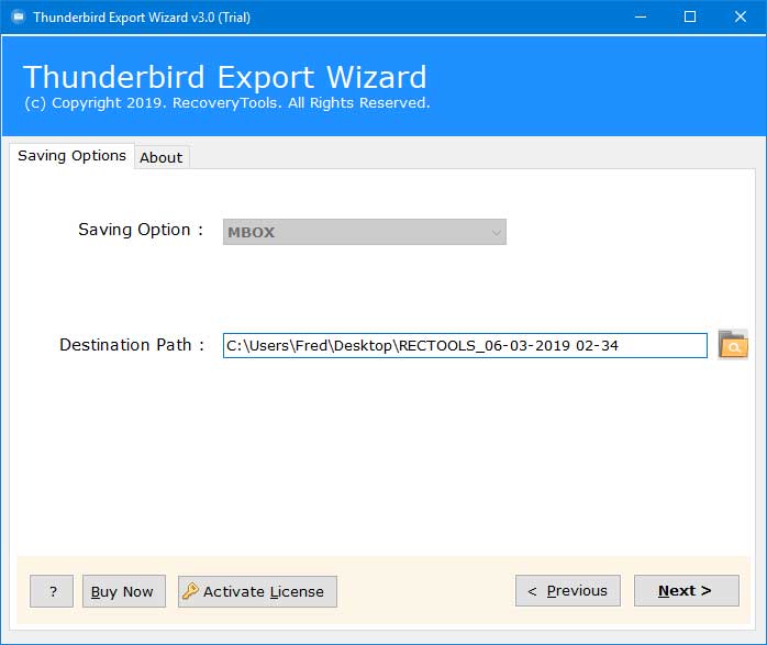 Thunderbird Export Wizard — Backup & Save Thunderbird Mail to MBOX File
