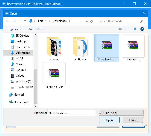 Free Zip Repair Tool – Fix Bad, Broken or Corrupted Zip Files